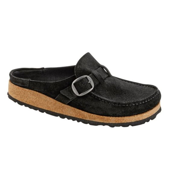 Birkenstock | Shoes | Birkenstock Buckley Clogs Navy Blue 21078 Suede ...